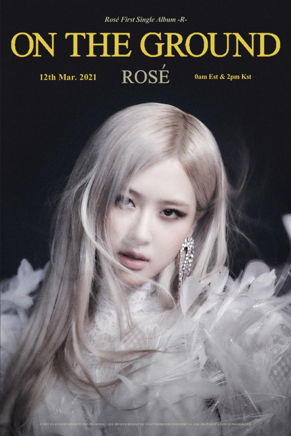 방금 공개된 ROSÉ - 'On The Ground' TITLE POSTER