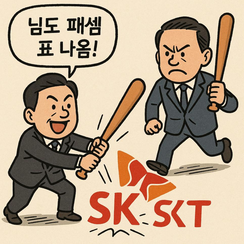 챗GPT야! SKT 청문회 상황을 요약해서 그림으로 그려줘.jpg